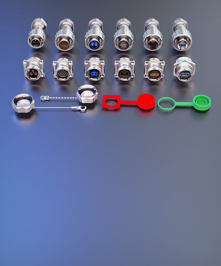 DZ-24-RJ45 Industrial Circular Waterproof Aviation Plug Signal Connector